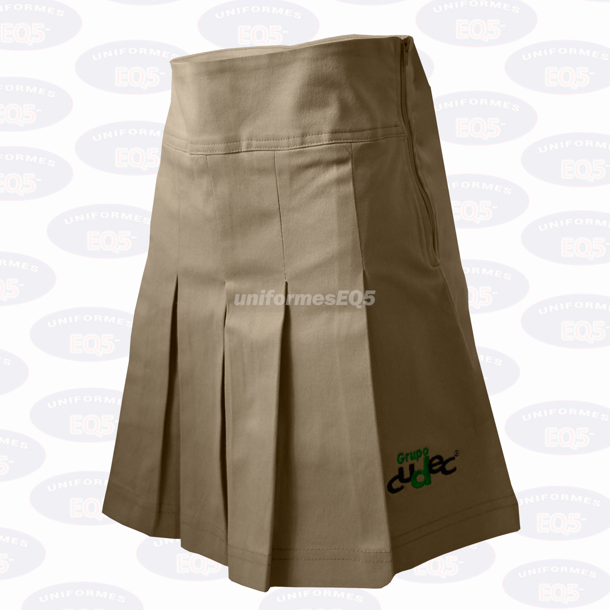 Falda/Short Tableada Gabardina – uniformeseq5